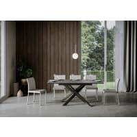 Table extensible effet bois chêne nature 90x120/180 cm Ganty | Maisons ...