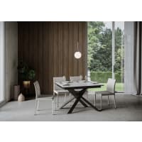 Tavolo allungabile effetto legno bianco frassino 90x160/220 cm Ganty ...