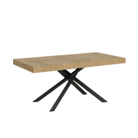 Table extensible 90x180/440 cm effet bois chêne nature Volantis evolution | Maisons du Monde