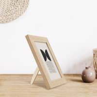 Cadre photo 10x15cm fleurs en résine beige Eden | Maisons du Monde