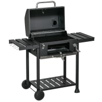 Cucina da esterno con barbecue a gas a 3 bruciatori, 2 moduli, nero ...
