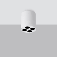 Plafonnier en métal, L:122 cm, blanc | Maisons du Monde