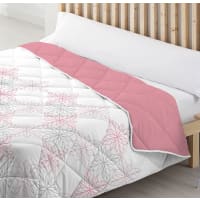 Edredón nórdico estampado reversible flow coral cama de 150cm/160cm ...