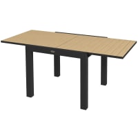 Tavolo da giardino pieghevole in acciaio, 2 posti, 70cm, blu grigio ...