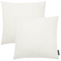 Housses de coussin velours côtelé bleu pétrole- Lot de 2 - 45x45 Shara ...