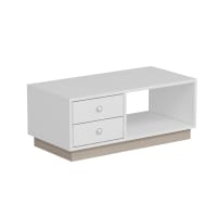 Couchtisch-Set aus Metall mit MDF-Tischplatte, Schwarz+Weiß | Maisons ...