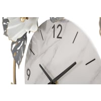 Horloge murale en métal noir et bois brun Ø 67X5,5 cm Divaker | Maisons ...
