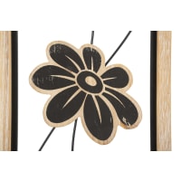 Pannello decorativo 3D in metallo nero con cornice cm 27x2,5x70 Divaker ...