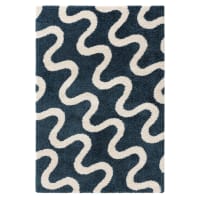 Tapis à poils longs turquoise 200x200 Whisper | Maisons du Monde