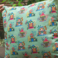 Pack da 2 cuscini decorativi 45x45 cm righe blu Deco | Maisons du Monde