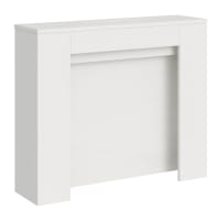 Console extensible 90x25/181 cm effet bois frêne blanc Slick | Maisons ...