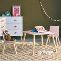 Table carrée enfant avec pot à crayons Drawing | Maisons du Monde
