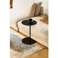 Table a cocktail en fer/verre noir Savilla | Maisons du Monde