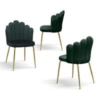 Set di 2 sedie in velluto bianco Stellia | Maisons du Monde
