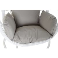 Sillón colgante con soporte ratán sintético gris claro Sesia | Maisons ...