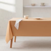 Mantel impermeable liso 100% algodón orgánico rojo 140x180 cm Nature ...