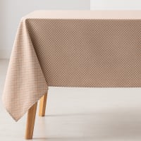 Nappe en coton jacquard antitaches géométrique gris clair 140x240cm ...