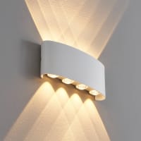 Applique gesso e metallo bianco h 24,5 cm Norys | Maisons du Monde