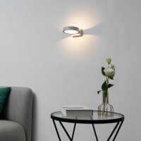 Applique alluminio e acrilico bianco h 4,2 cm Orlène | Maisons du Monde