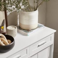 Weißes Sideboard mit 4 Türen, 110 cm Seashore | Maisons du Monde