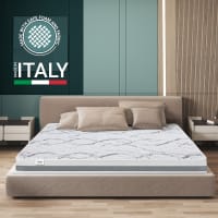 The white stone materasso in memory foam matrimoniale francese 135x19 ...