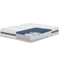 The white stone materasso a una piazza e mezza 120x200 cm a media rig ...