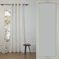 Rideau à oeillets gaze de coton sable 140x240 Carla | Maisons du Monde