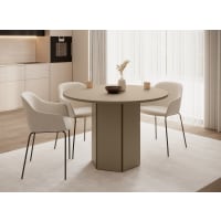 Table ronde en bois beige Bornéo | Maisons du Monde