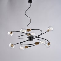Barra di faretti 2 luci orientabili alluminio nichel 2xGU10 Iris ...