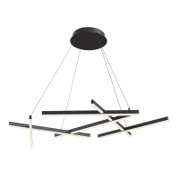 Lampadario 8 Luci Isak In Ferro Laccato Nero E Ottone Spazzolato Isak ...
