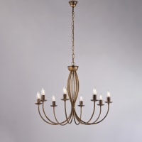 Lampadario Industrial-Nordico Acciaio Nero 5 Luci E14 Maypole | Maisons ...