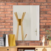 Wandspiegel mit Herzchen aus goldenem Metall Ø cm 80x2,5 Heart ...