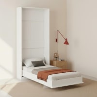 Cama abatible apertura paralela pana terracota 140x190 cm Lounge ...
