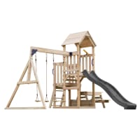 Schaukel Aus Holz Mit Rutsche