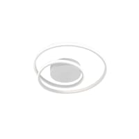 Plafoniera Moderna On-Off Oz Metallo Bianco Led 48W 3000K Luce Calda ...