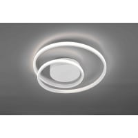 Plafoniera Moderna On-Off Oz Metallo Bianco Led 48W 3000K Luce Calda ...