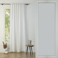 Rideau lin lavé gaufré blanc 140X275 CM Gaspard | Maisons du Monde
