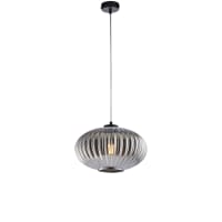 Lampada a sospensione moderna con paralume in metallo dorato Momo ...