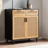 Stilvolle Schuhschrank Wiener Geflecht Bild