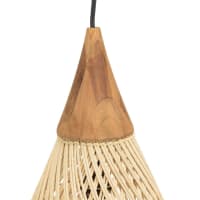 Lámpara de techo Max de ratán natural Ø27 cm E27 Lámpara de techo max ...