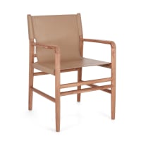 Silla de ratán con asiento de tela extraíble - A88 cm Julie | Maisons ...