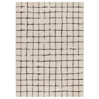 Alfombra Moderna con Diseño de Cuadros Marfil 160x213 Ekta | Maisons du ...