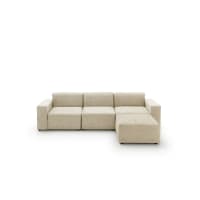 Sofá modular 4 plazas con 2 esquineros y 1 Puff Gris SOFA MODULAR ...