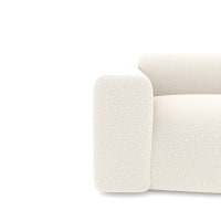 Sillón sin reposabrazos tejido rizo crema Myra | Maisons du Monde