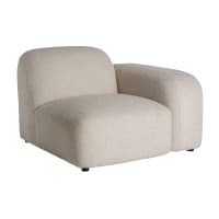 Ecksofa Modul aus Polyester 115x115x74cm, cremefarben | Maisons du Monde