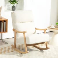 Silla giratoria tela crema | Maisons du Monde