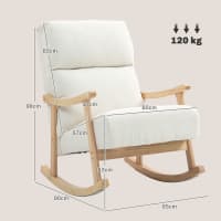 Silla giratoria tela crema | Maisons du Monde