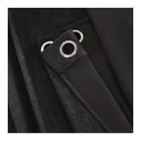Rideau à œillets occultant noir 135x240 | Maisons du Monde