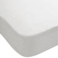 Bajera ajustable de algodón percal 90x200+28 cm azul PURE DH | Maisons ...