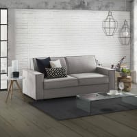 Divano letto con poggiatesta reclinabili 149 cm in tessuto beige Miryam ...